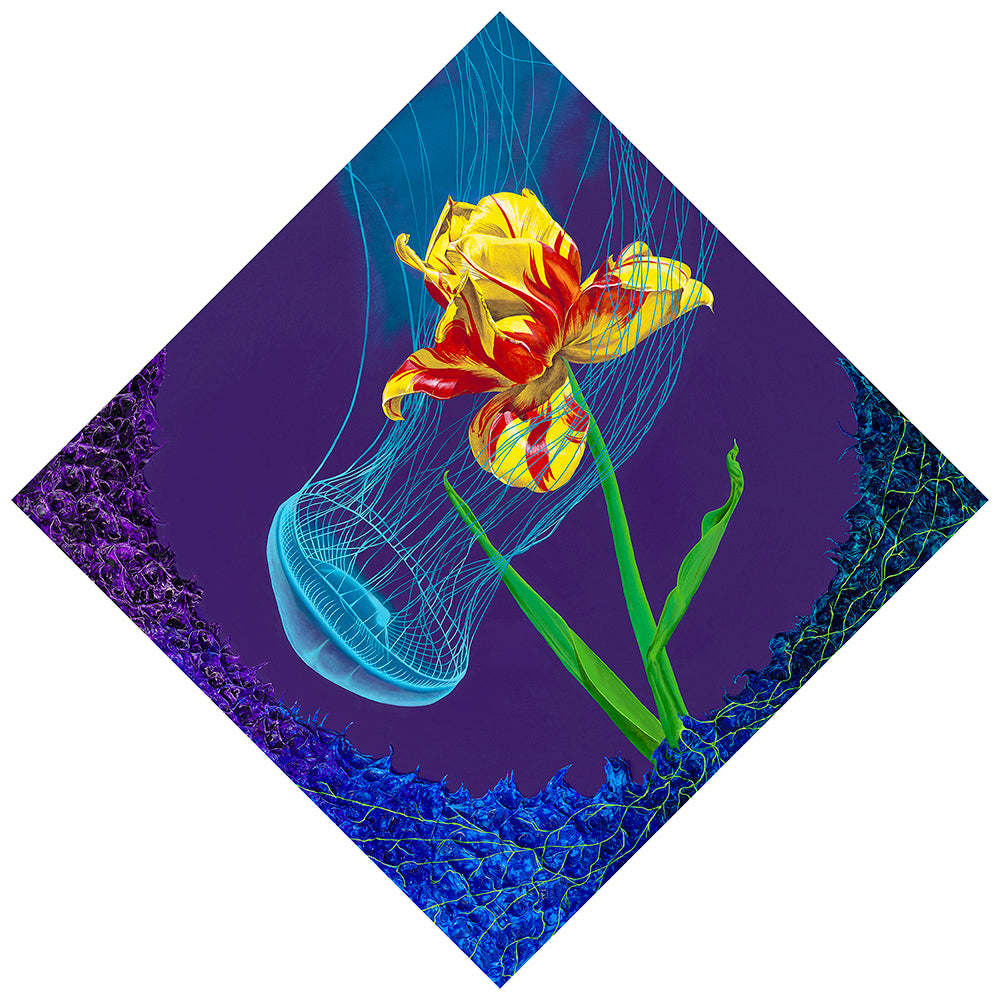 Tulip & Jellyfish Embrace 12x12" Poster (Diagonal) – Jennifer Brewer ...